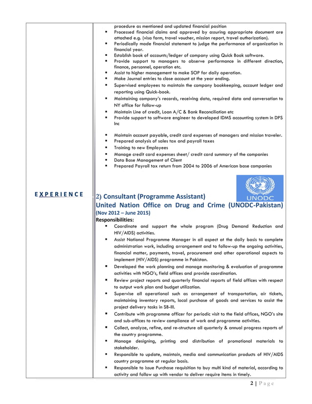 Rasheed Ahmed CV | PDF