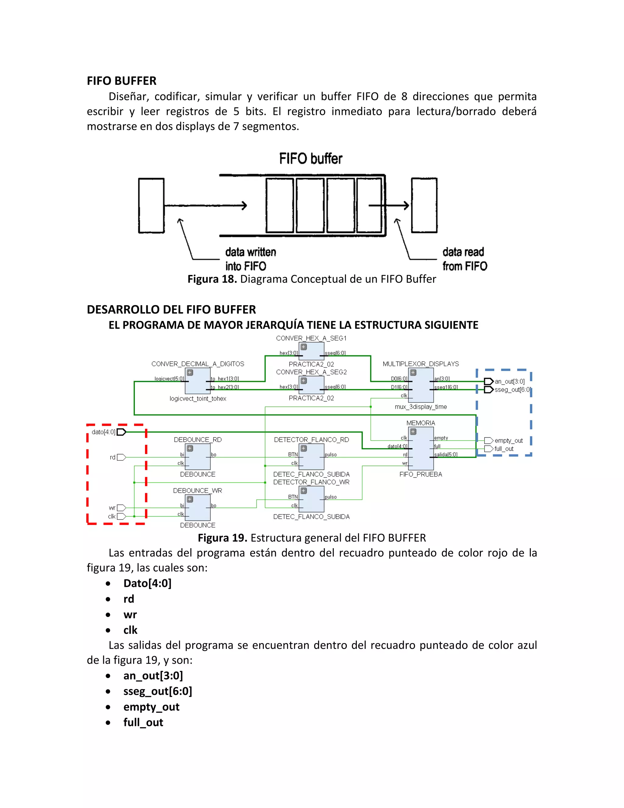 DDAA FPGA - Diseño De Una Memoria Buffer FIFO | PDF | Programming ...