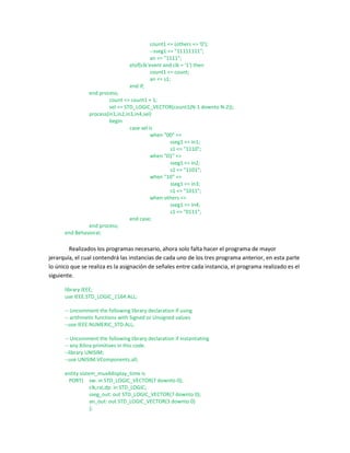DDAA FPGA - Multiplexor De Numeros en Display 7 Segmentos En Tiempo | PDF