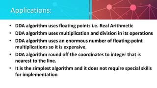 DDA (digital differential analyzer) | PPTX | Graphics Software ...