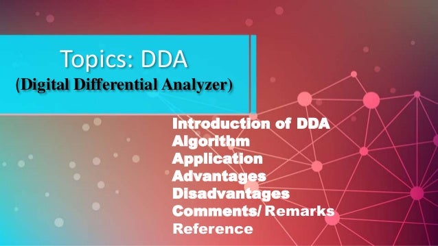 Dda Digital Differential Analyzer 