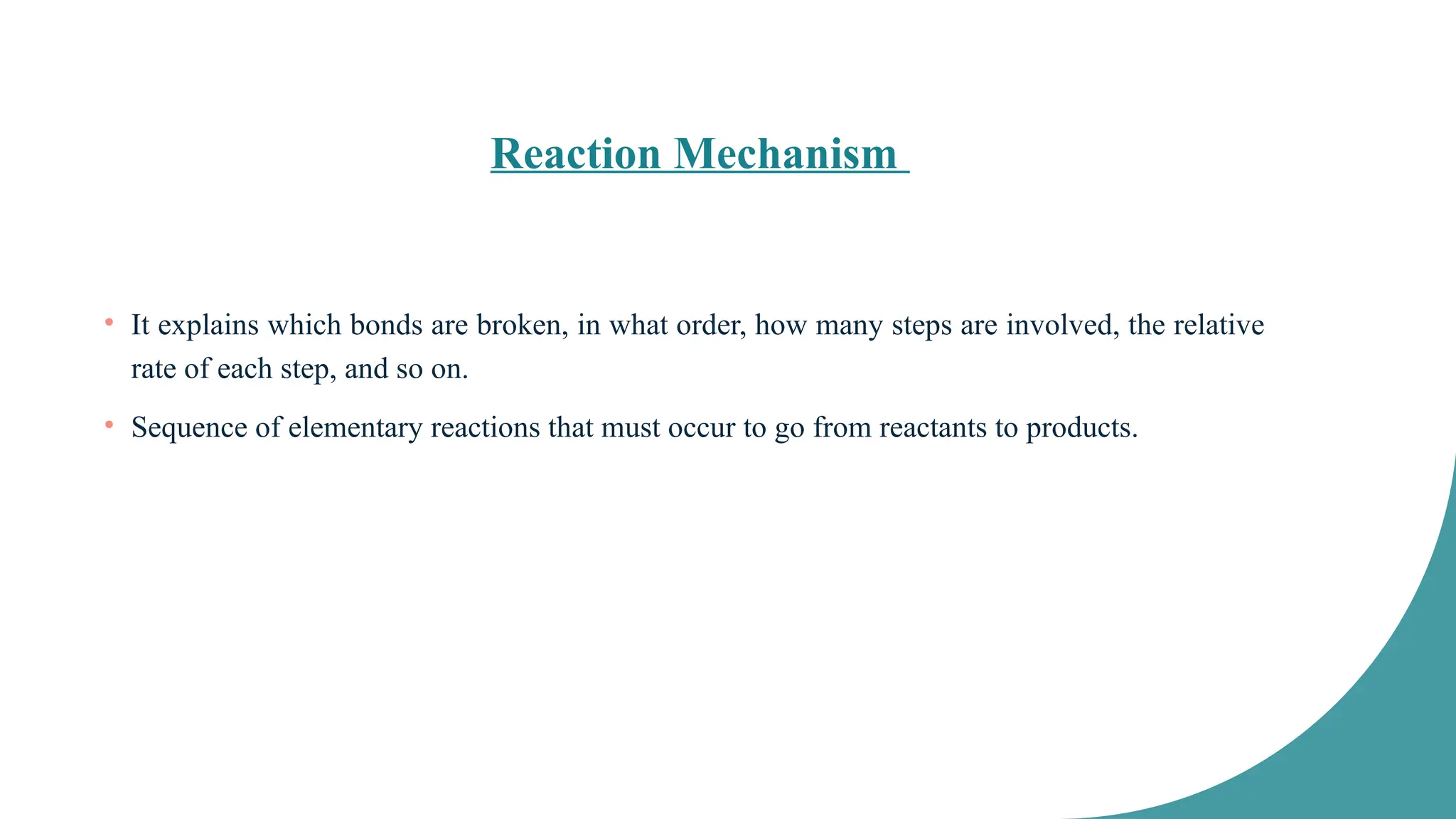 Types of reaction and reaction mechanism | PPTX