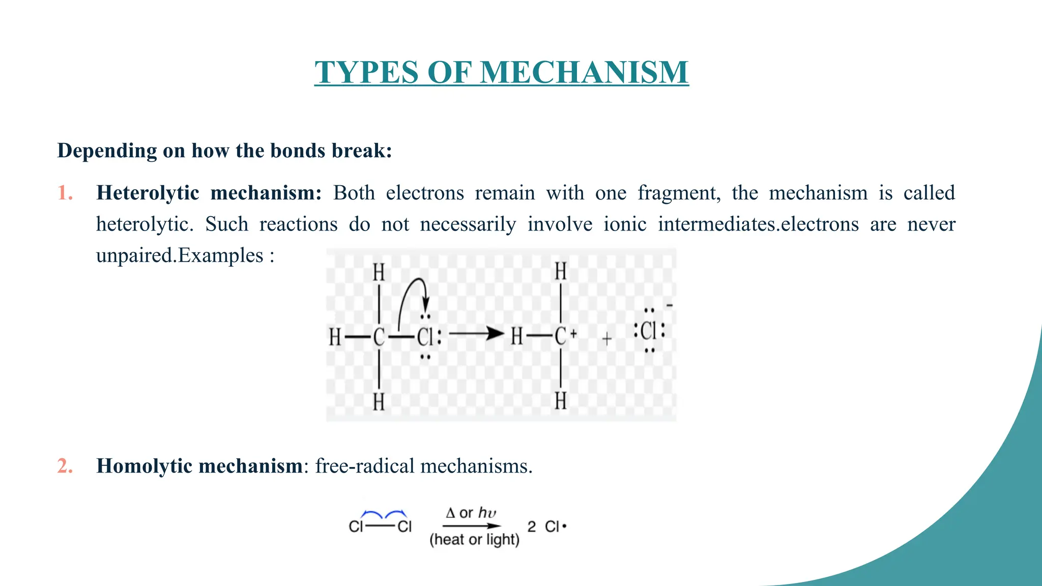 Types of reaction and reaction mechanism | PPTX