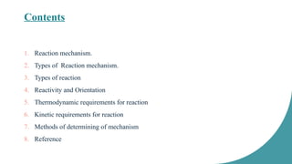 Types of reaction and reaction mechanism | PPTX