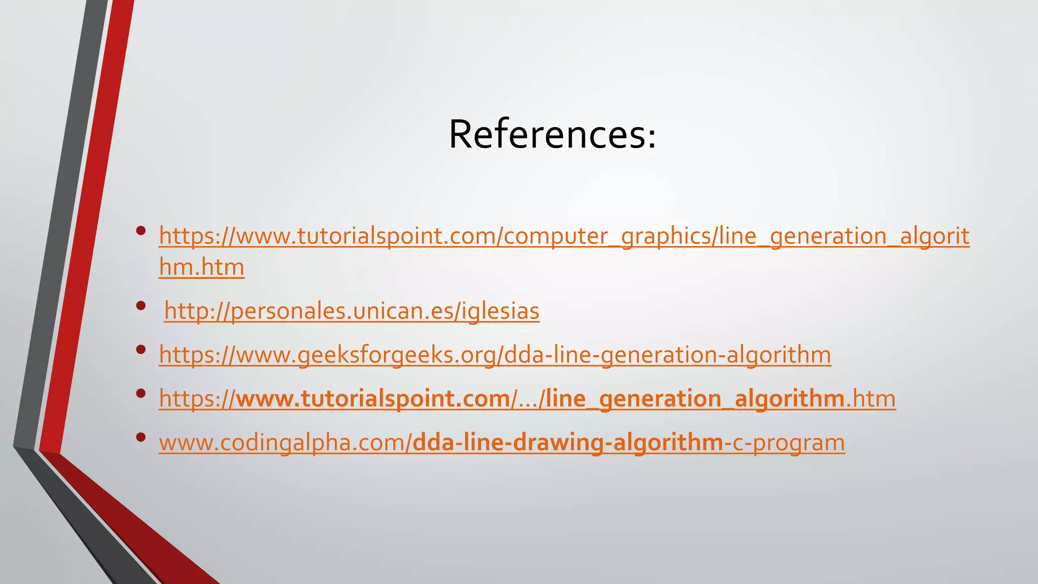 Dda line algorithm presentatiion | PPTX