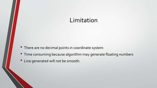 Dda line algorithm presentatiion | PPTX