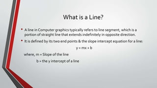 Dda line algorithm presentatiion | PPTX