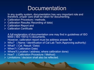 Instrument Calibration | PPT