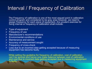 Instrument Calibration | PPT