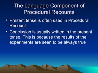 Writing a Procedure Text | PPT