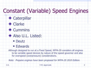 Fire Pump Engines Overview | PPT