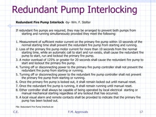 Fire Pump Controller Interactive Parameters | PPT
