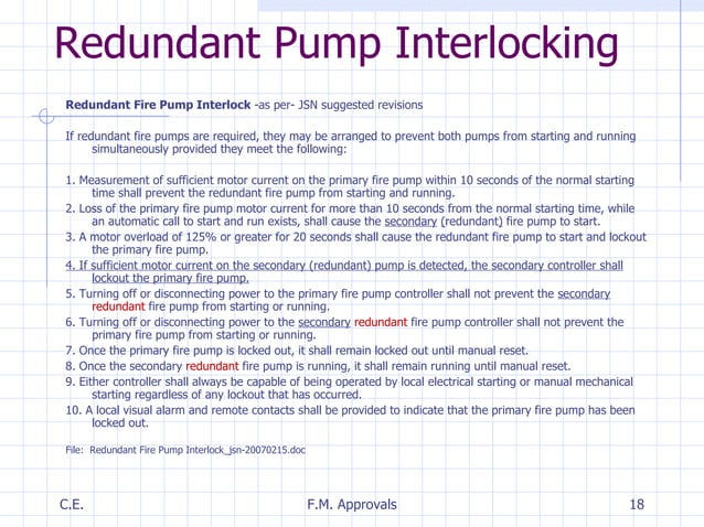 Fire Pump Controller Interactive Parameters | PPT