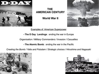 D day and the A Bomb for European Section students | PPT