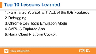 SAP TechEd Web IDE | PPT