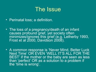 We ARE Family: disenfranchised grief, griefwork and perinatal loss by ...