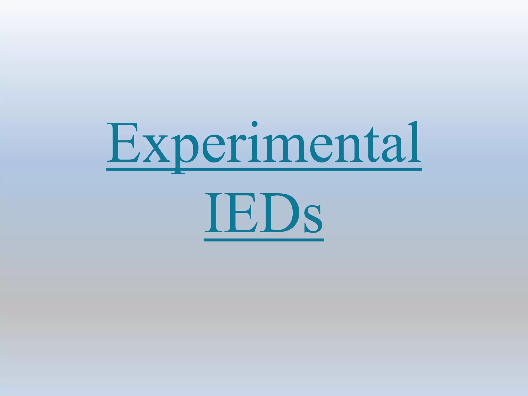 In-depth IED Awareness Training | PPTX