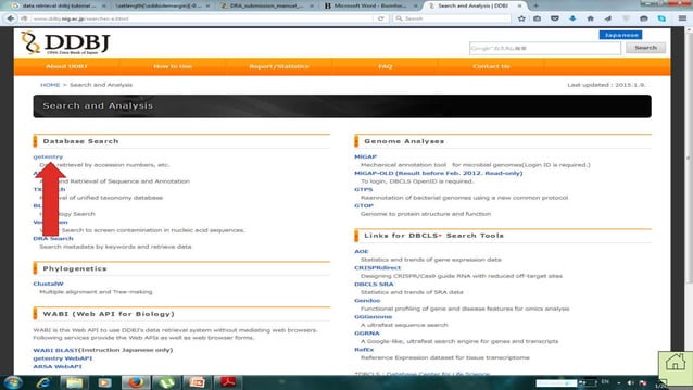 Ddbj | PPTX | Databases | Computer Software and Applications
