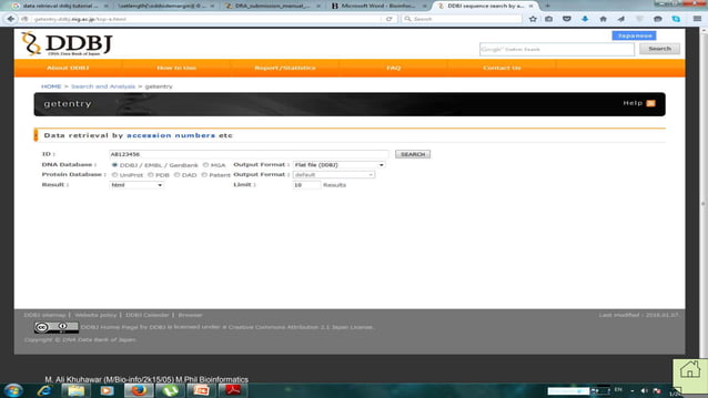 Ddbj | PPTX | Databases | Computer Software and Applications