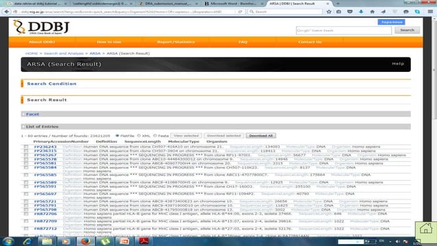 Ddbj | PPTX | Databases | Computer Software and Applications