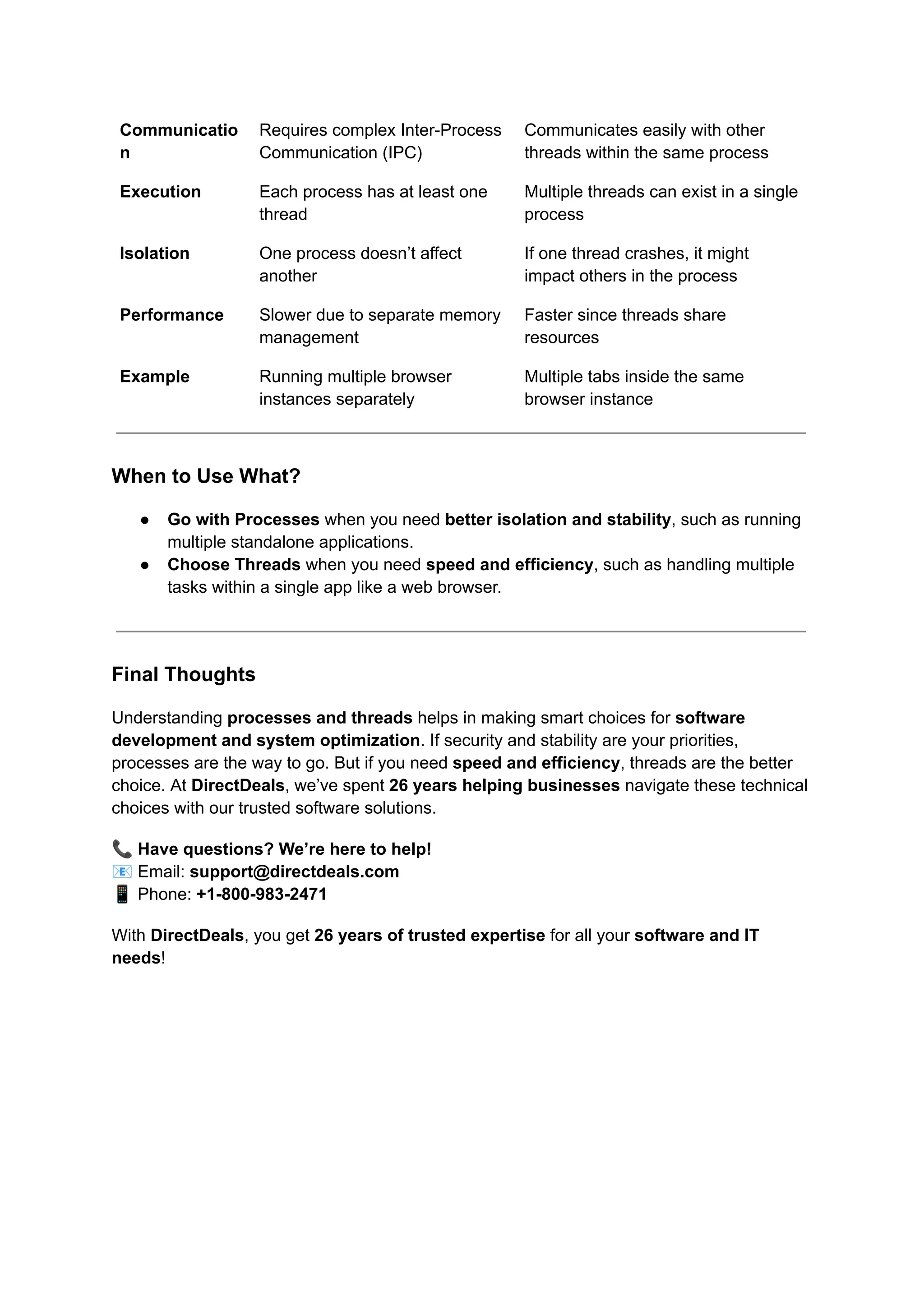 what is difference between processes and threads? | PDF