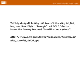 Phân loại Dewey là gì | PPT