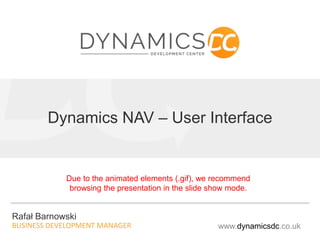 Dynamics NAV - user interface | PPTX