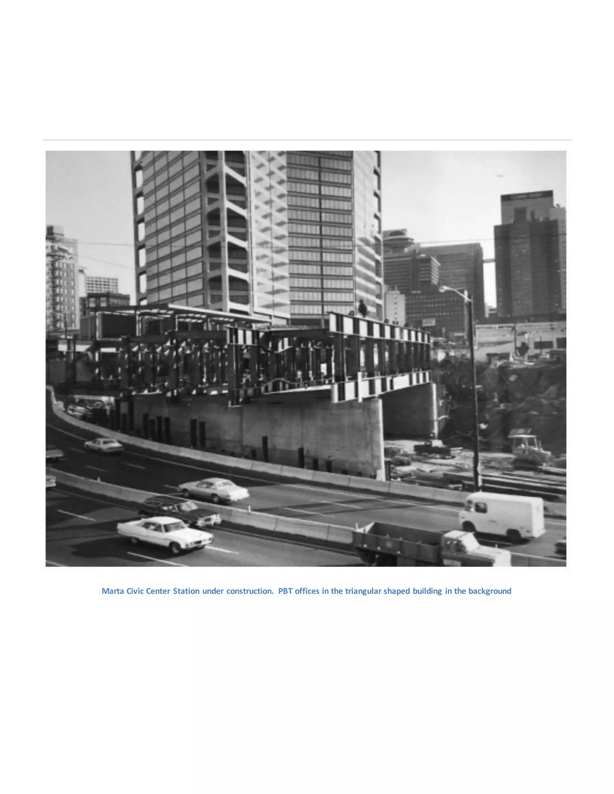 Marta Civic Center Station under construction | DOCX