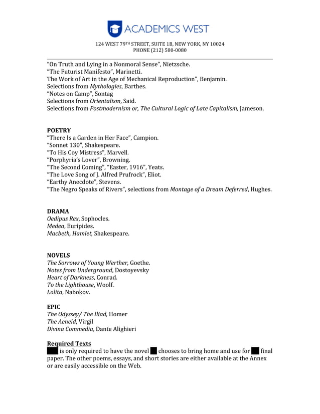 Syllabus -- Textual Analysis and Essay Construction | PDF