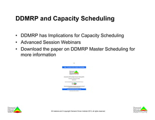 DDMRP Capacity Scheduling | PDF