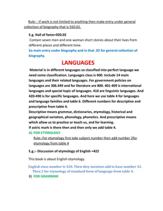 DDC classification | PDF