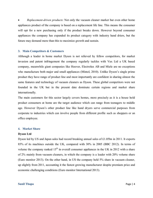 Dyson [Markets & Strategy] | PDF | Home Appliances | Home & Garden