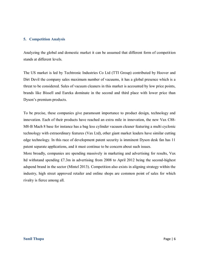 Dyson [Markets & Strategy] | PDF | Home Appliances | Home & Garden