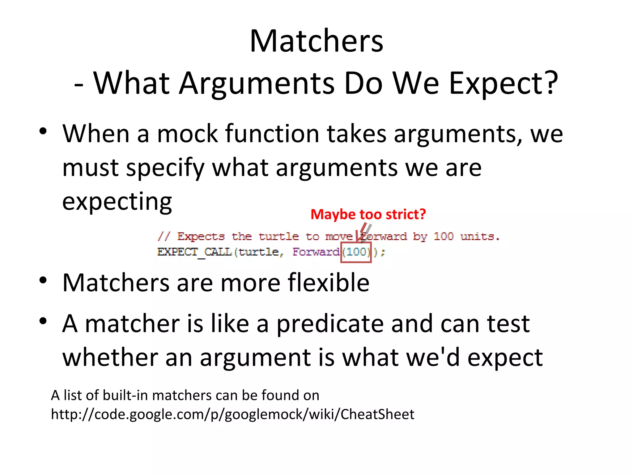 Google mock for dummies | PPT