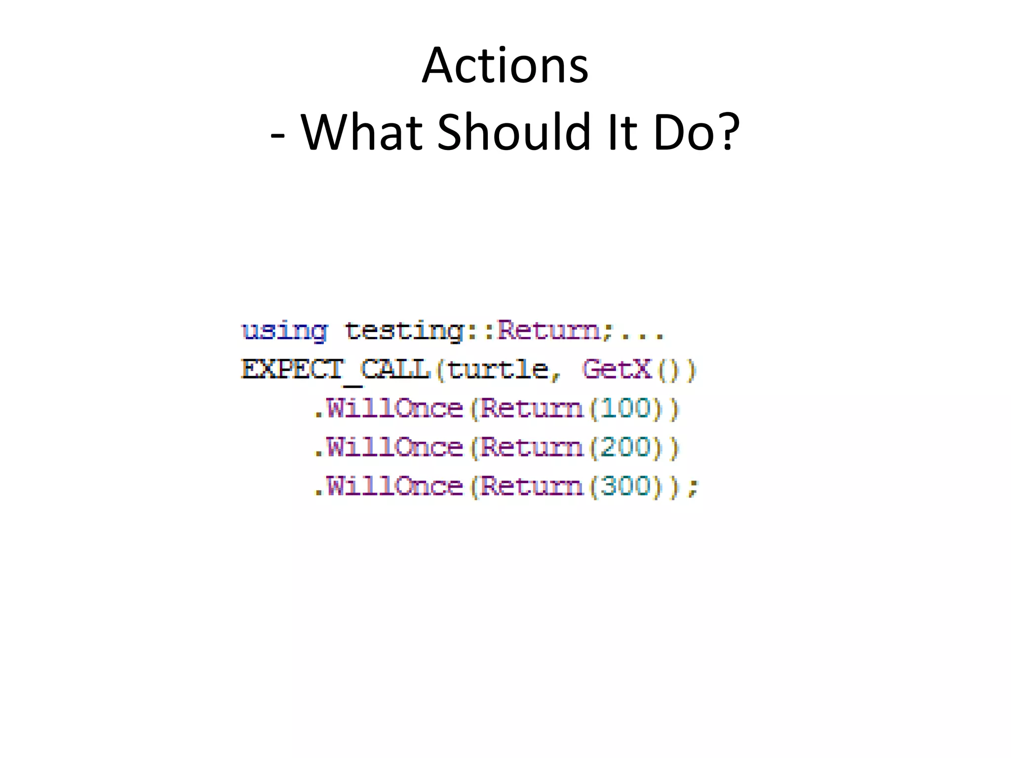Google mock for dummies | PPT