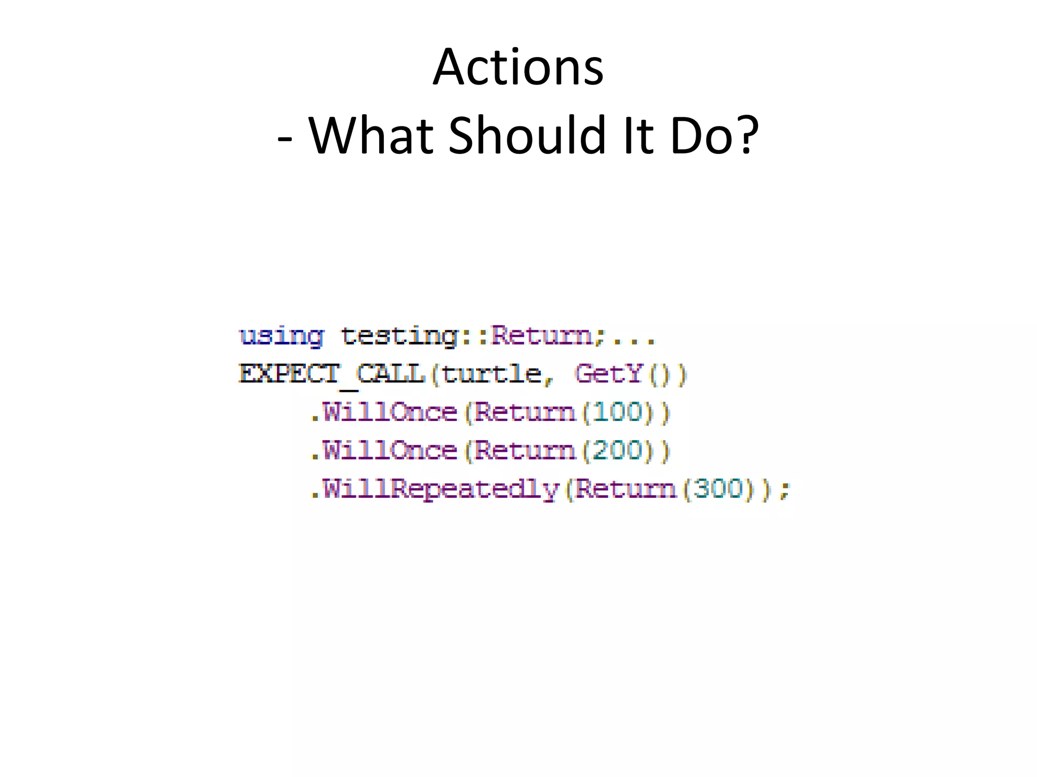 Google mock for dummies | PPT