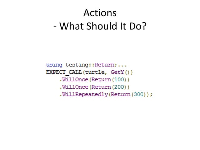 Google mock for dummies | PPT