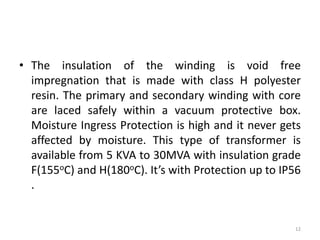 Dry Type Transformer | PPTX