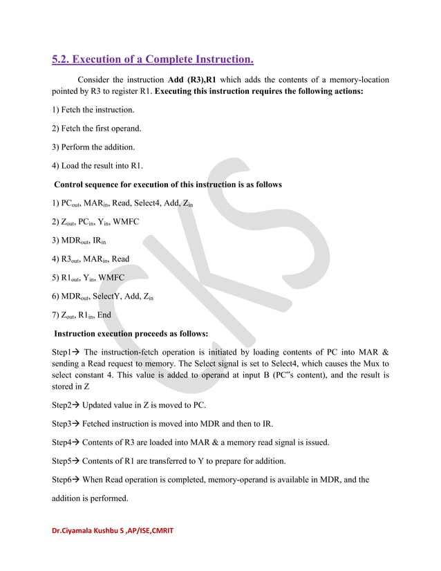 BCS302-DDCO-basic processing unit-Module 5- VTU 2022 scheme-DDCO-pdf | PDF
