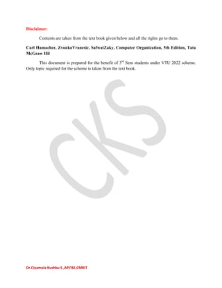 BCS302-DDCO-basic processing unit-Module 5- VTU 2022 scheme-DDCO-pdf | PDF