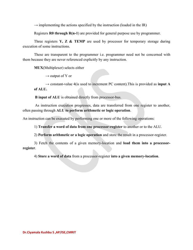 BCS302-DDCO-basic processing unit-Module 5- VTU 2022 scheme-DDCO-pdf | PDF