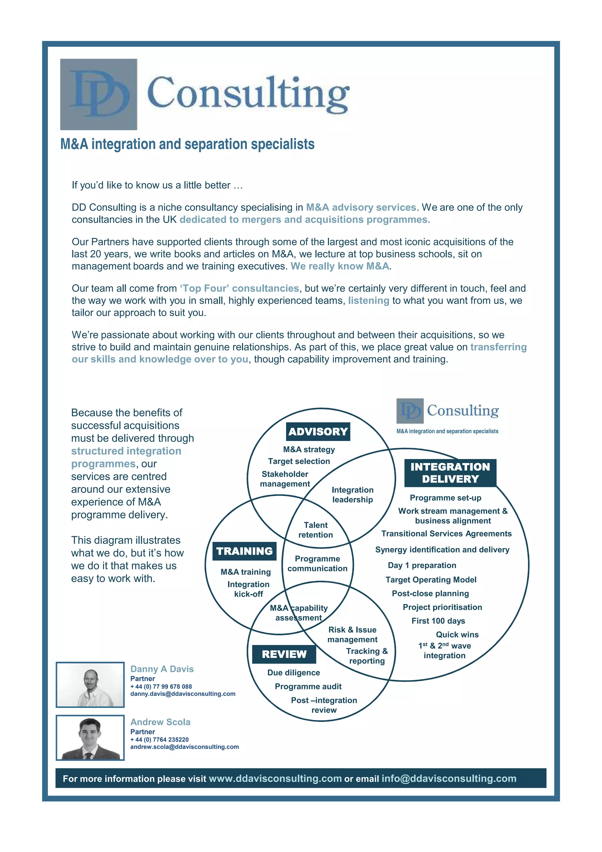 DD Consulting One Pager | PDF