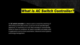 DDCO project.pptx. Ac switch controller | PPT