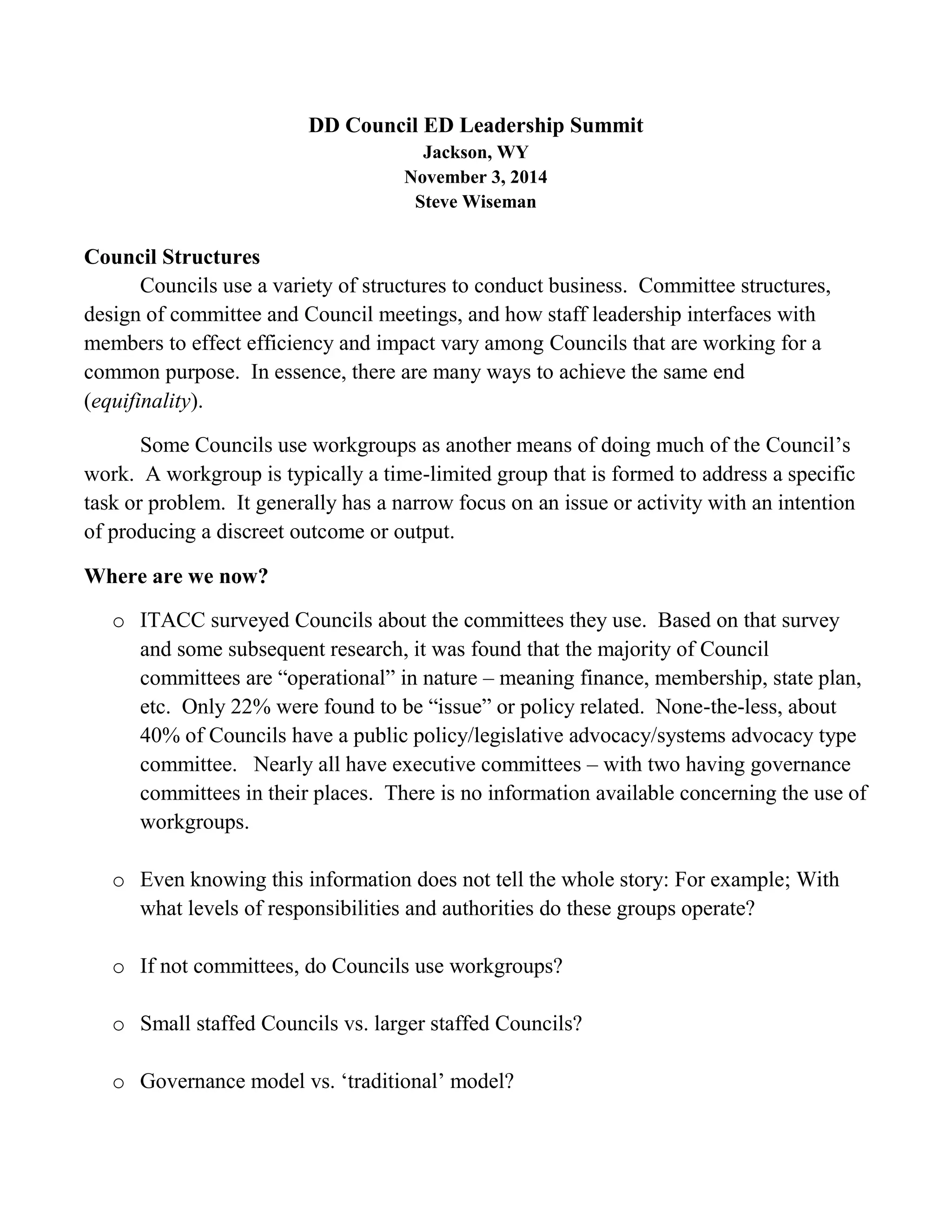 Ddc structures ed summit nov 2014 s_wiseman_presentation | PDF