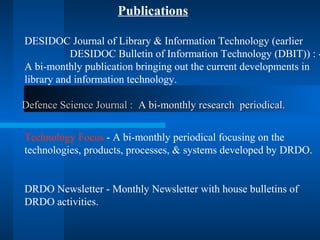 DESIDOC | PPT | Technology & Computing