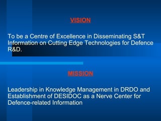 DESIDOC | PPT | Technology & Computing