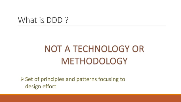 Domain Driven Design(DDD) Presentation | PPTX | Databases | Computer Software and Applications