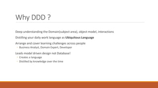 Domain Driven Design(DDD) Presentation | PPTX