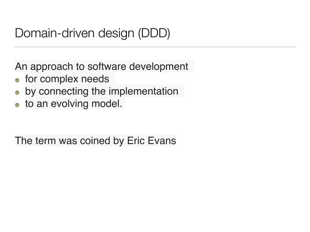 Domain Driven Design - Building Blocks | PPT