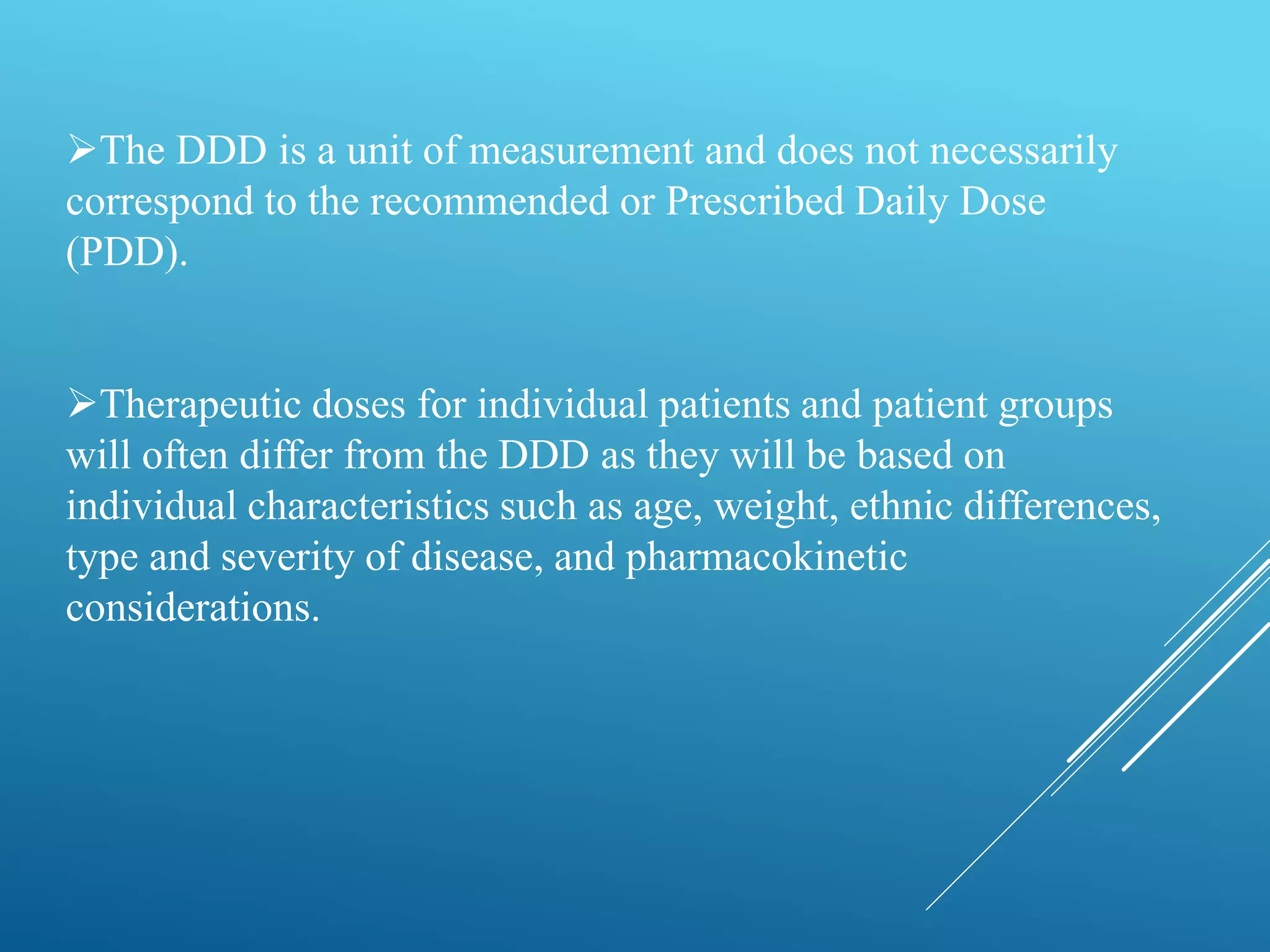 Defined daily dose-DDD | PDF